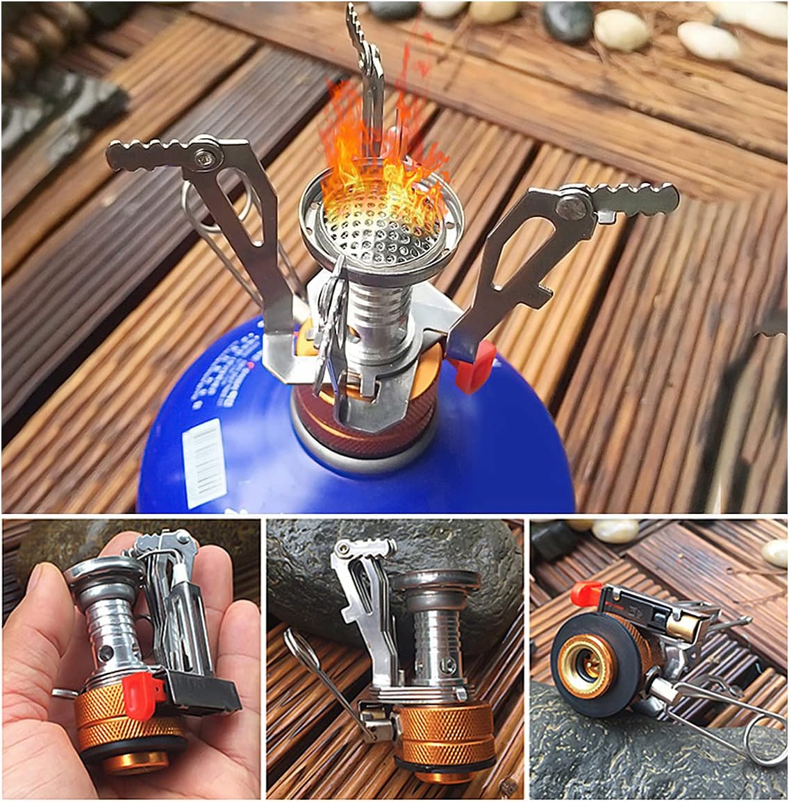 Portable Gas Stove Folding 3000W Mini Stove Cooker - About – About Camping