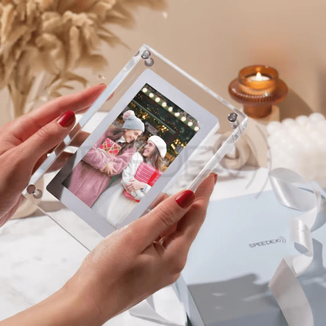 Acrylic Digital Photo Frame 5/7 Inch Motion Video Frame – About Camping