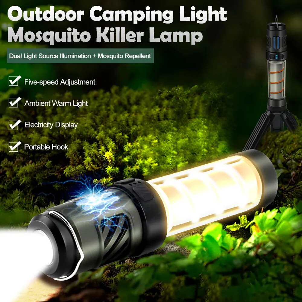 Mosquito Repellent Rechargeable 3-in-1 with Camping Lantern Torch ...